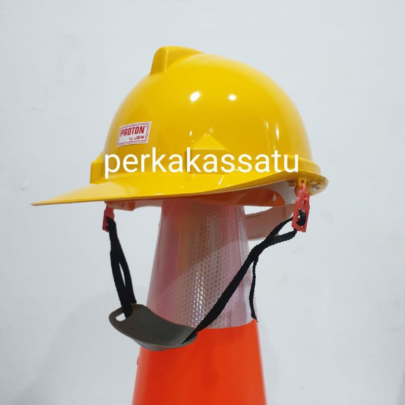 Proton YELLOW WORK HAT JSW YELLOW HELMET SAFETY HELMET | Shopee Malaysia