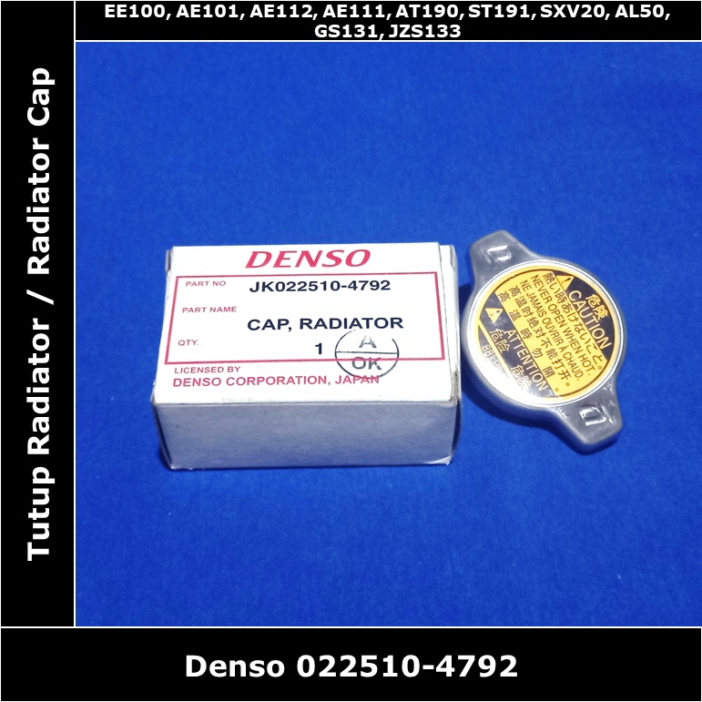 Toyota All New Corolla 1600 cc 1995-1997 4A AE111 Radiator Cap Original ...