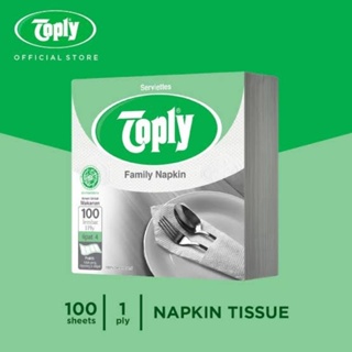 Toply 100s Family Napkin - Dinner Tissue - Cutlery Tissue | Shopee Malaysia