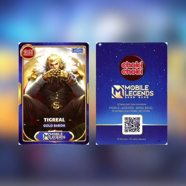 Mobile Legends Choki Choki Tigreal Gold Baron Card | Shopee Malaysia