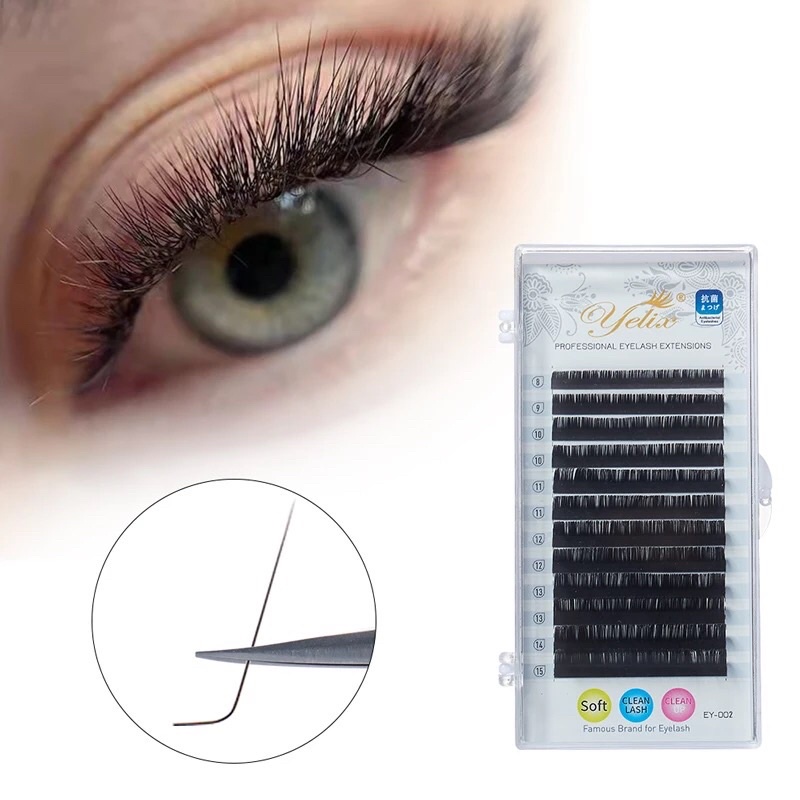 Yelix L Curl Series Easy Fan New Trend L Shaped Lashes Extanxion ...