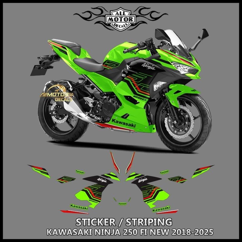 Kawasaki Ninja 250 Fi New Model Year 2023 Sticker / New Ninja Fi 250 ...