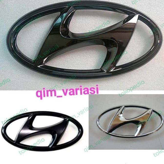 HITAM New HYUNDAI STARGAZER LOGO EMBLEM BLACK BLACK CHROME ...