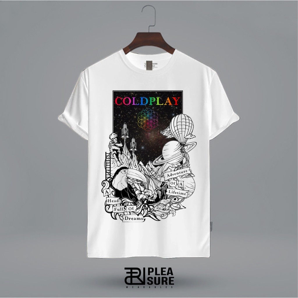 Coldplay Adventure Of A Lifetime Band T-Shirt | World Pleasure | Shopee ...