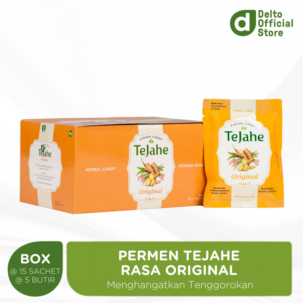 Original Ginger Flavored Tejahe Candy Box 15 Sachets - Ginger Candy ...