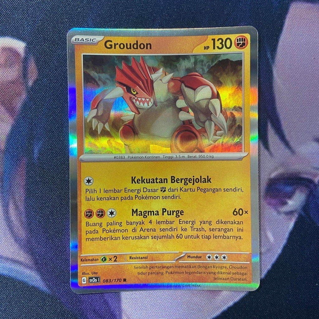 Pokemon (ID) groudon - SV3s 083/170 - R | Shopee Malaysia