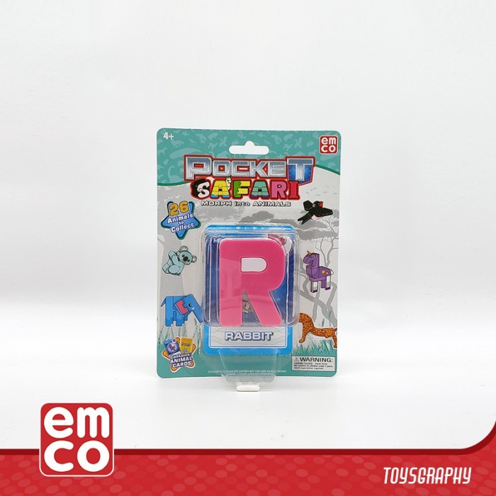 Emco Pocket Safari Rabbit Letter R Morphers Transformers Robot Animal ...