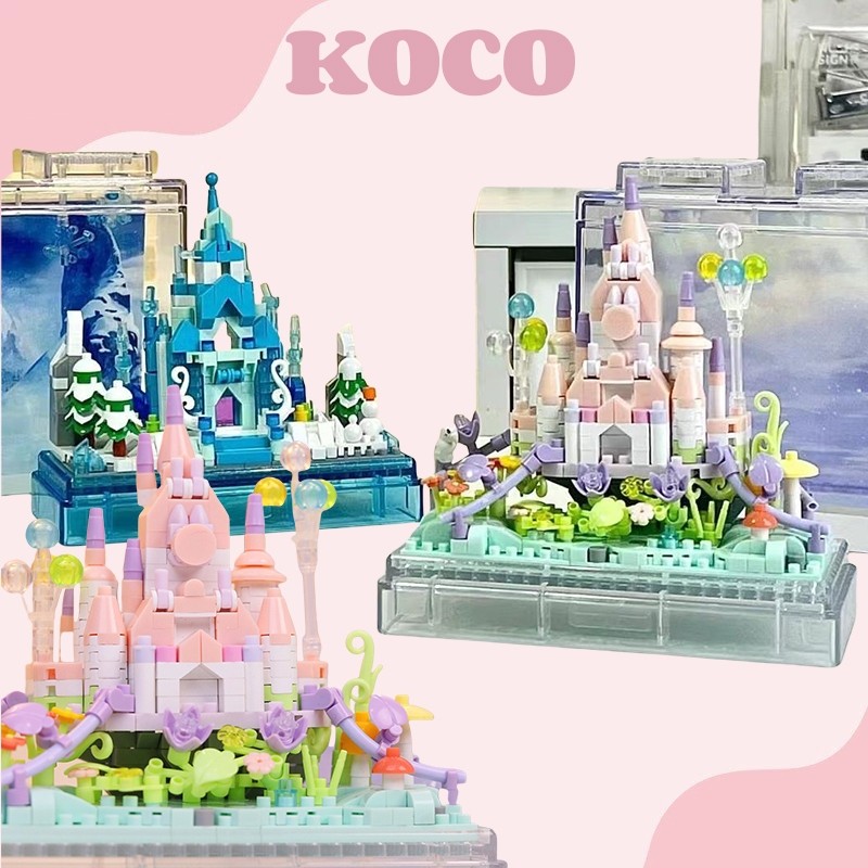 Koco Architecture Castle Nano Blocks Garden Building Micro Particles ...