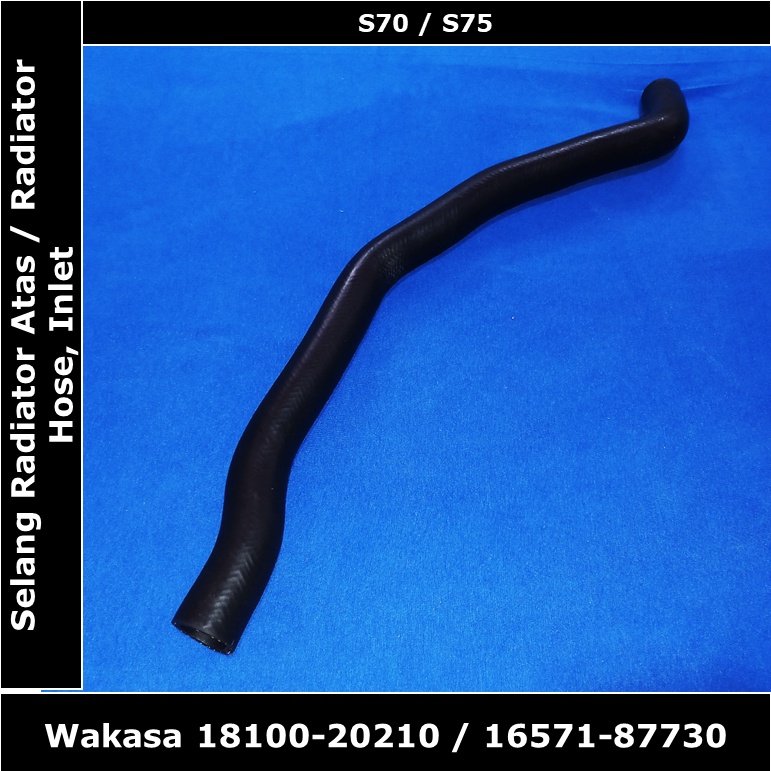 Top Radiator Hose Daihatsu Hijet 1000 cc S70 S75 1984-1986 Wakasa 18100 ...
