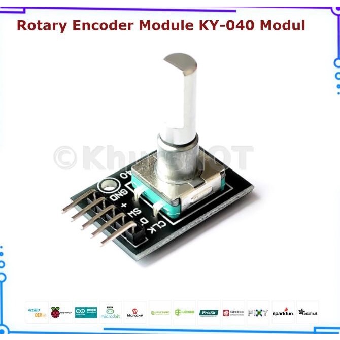 Ky 040 Rotary Encoder Module/Digital Potentiometer 5-pin Sensor 5V ...