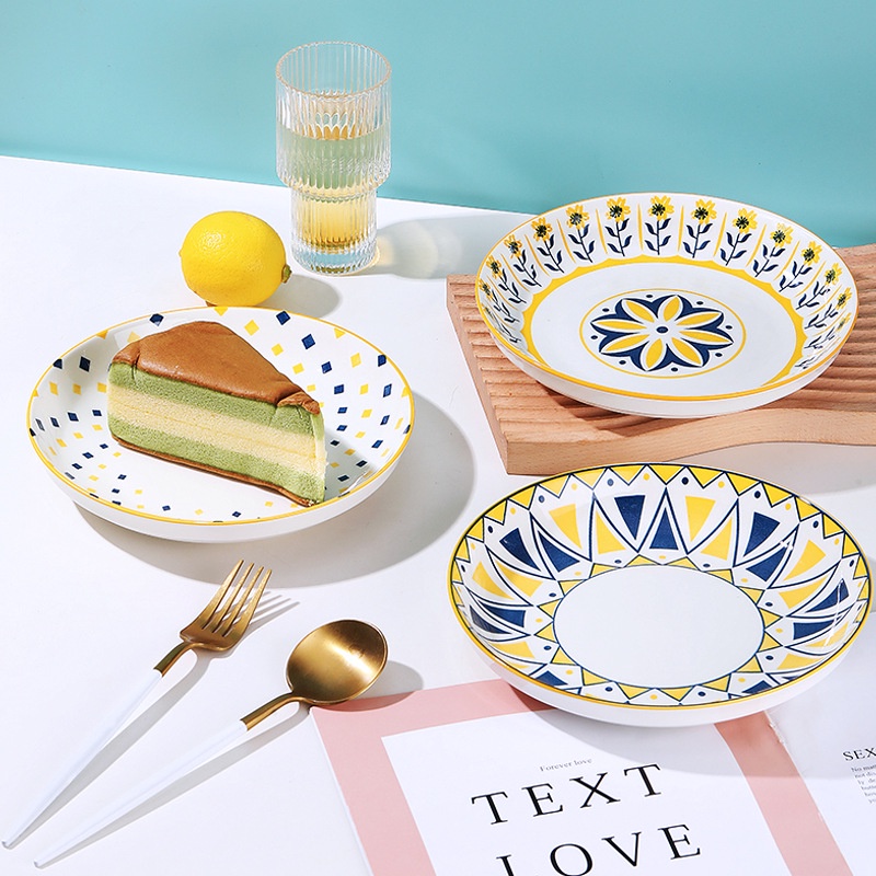 European Batik Model Ceramic Dinner Plate - 20cm | Shopee Malaysia