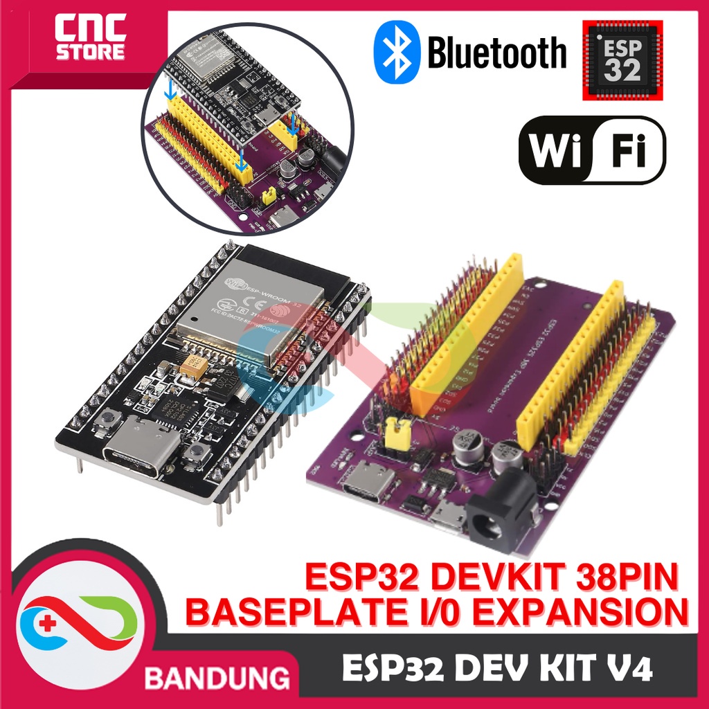 Esp32 ESP-32S DOIT WIFI BLUETOOTH IOT DUAL CORE TYPE-C 38pin PLUS ...