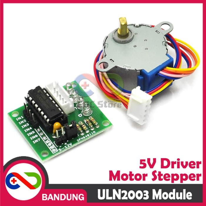 Uln2003 STEPPER MOTOR DRIVER 5V BOARD PLUS STEPPER MOTOR 5V 4-PHASE ...