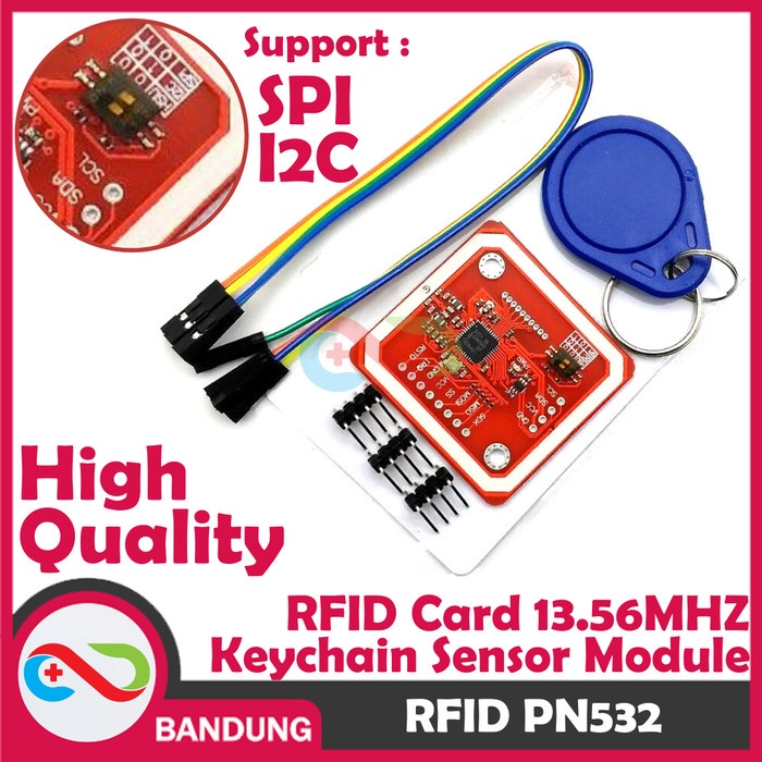 Pn532 NFC RFID CARD 13.56MHZ READ WRITE KEYCHAIN SENSOR MODULE | Shopee ...