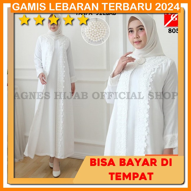 PUTIH Umrah Clothing For Women Syari Muslimah Firi Moslem Hajj Robe For ...