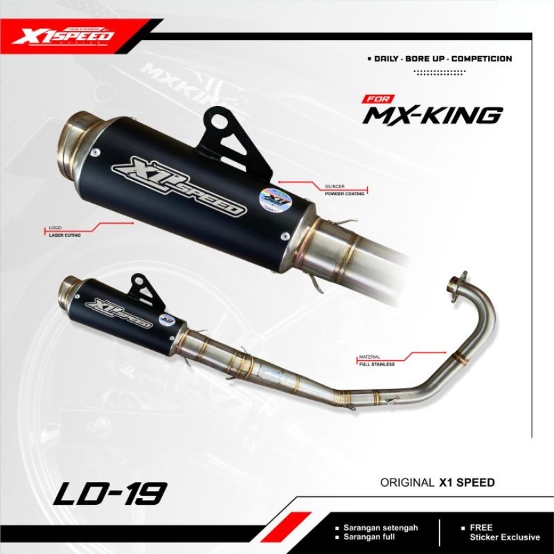 Mx king type Road race Exhaust, Original X1 Speed racing exhaust ...