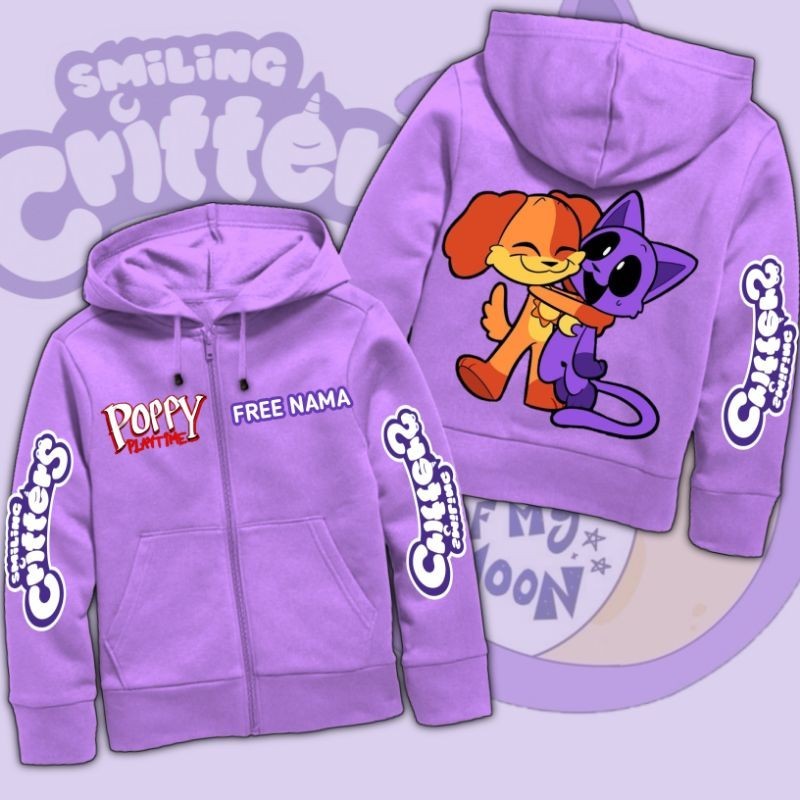 Jacket ZIPPER HOODIE Kids DOGDAY X CATNAP POPPY PLAYTIME SMILING ...