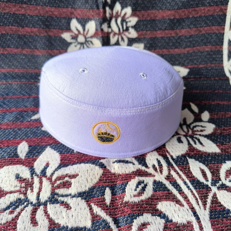 PUTIH Peci MALAYSIA KA'BA LOGO WHITE KOPYAH KA'BA LOGO PECI MALAYSIA ...