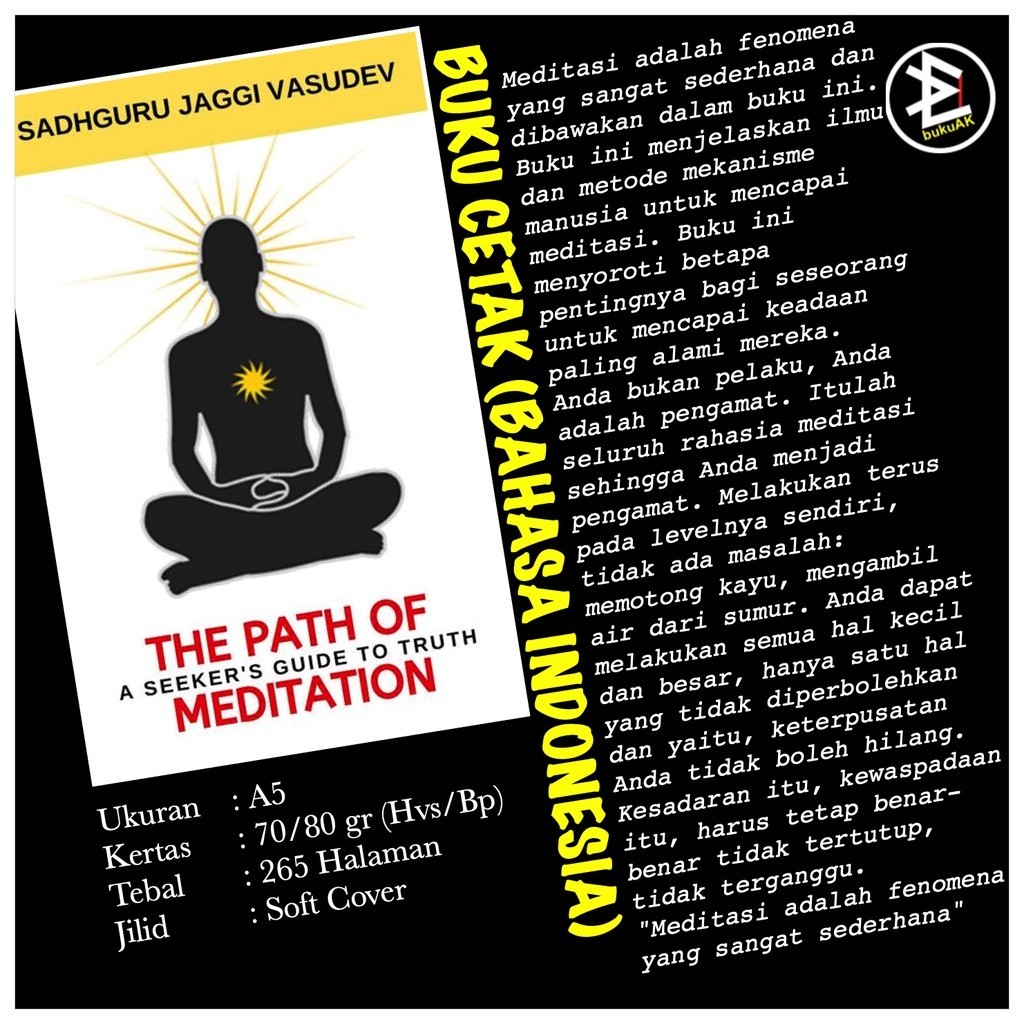 The Path Of Meditation - Sadhguru (Print Book) | Shopee Malaysia