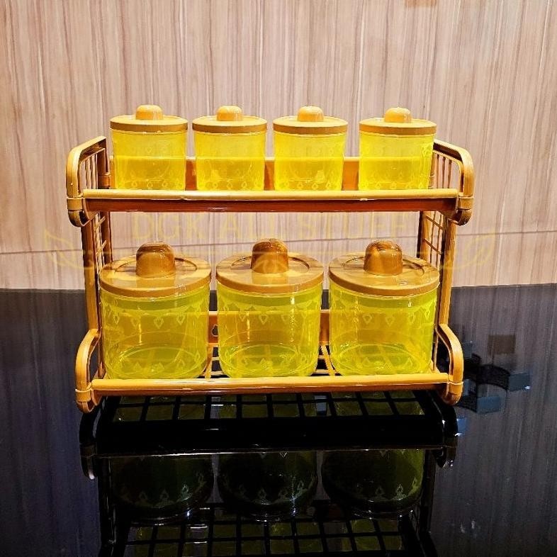 Kitchen Spice Jar Container Rack Salt Sugar Pepper Msg Stacking 2 Two ...