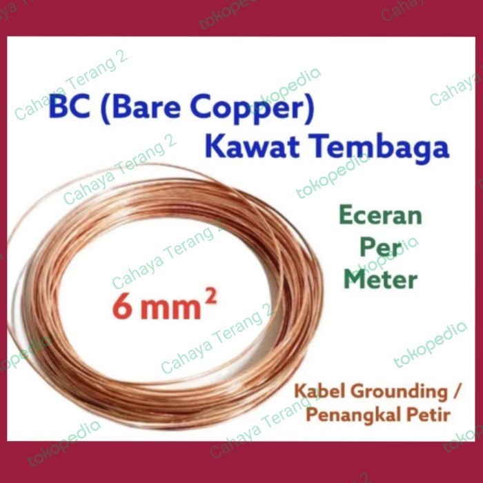 Best Product] BC Cable 6mm 10mm Grounding Copper Wire 6mm Anti ...