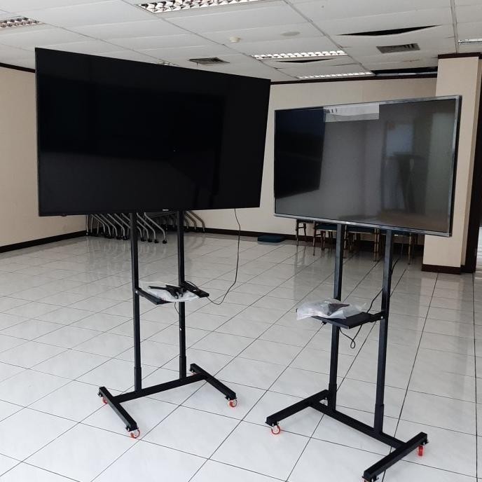 Tv Standing Bracket 65 55 50 43 40 32 24 Inch, Wheel Tv Stand | Shopee ...