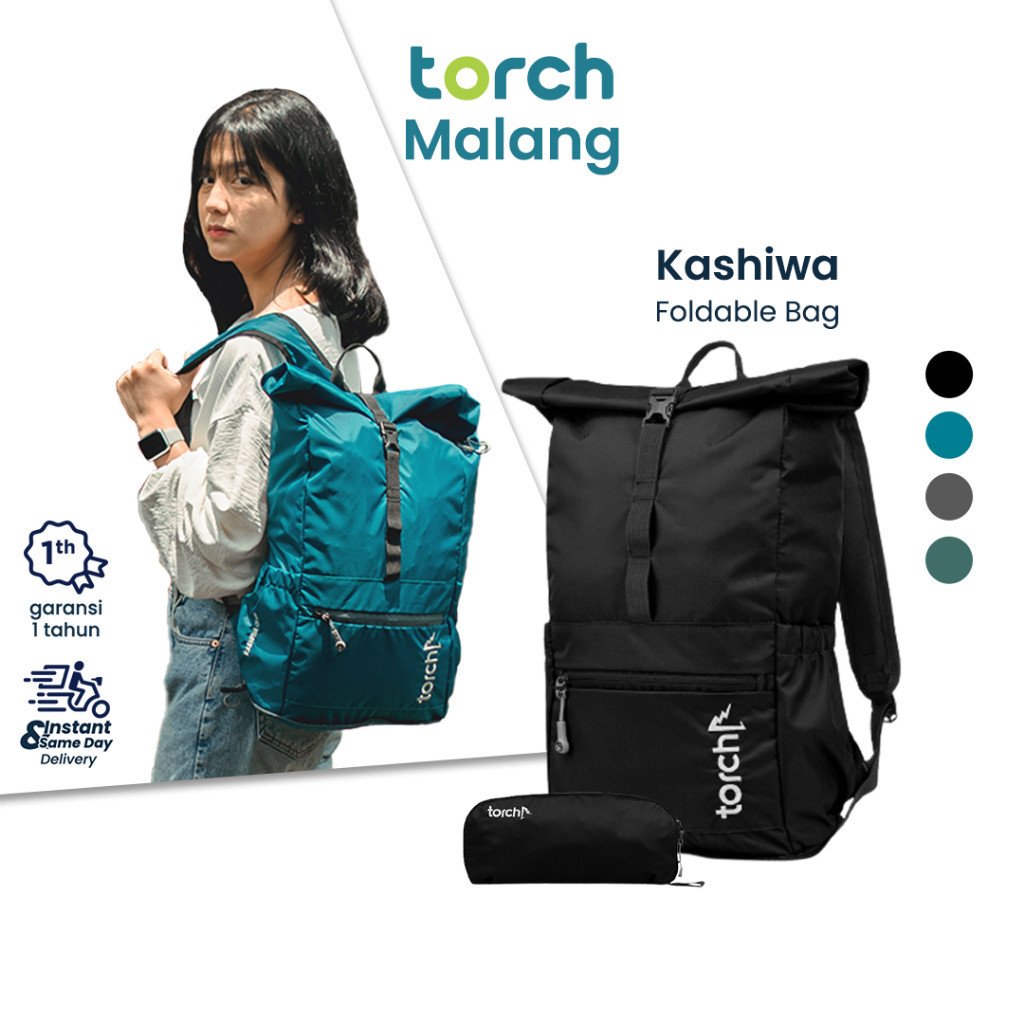 Torch Kashiwa 19+2 Liter Waterproof School Back Folding Backpack ...