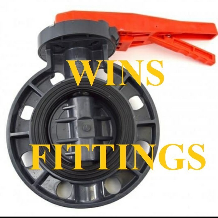 Butterfly Valve Flange PVC 3" DN80 plastic pipe Valve U UPVC JIS ANSI 3 ...
