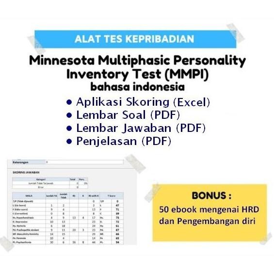 Psychological Test Scoring Application Package: Mpi Personality Test ...