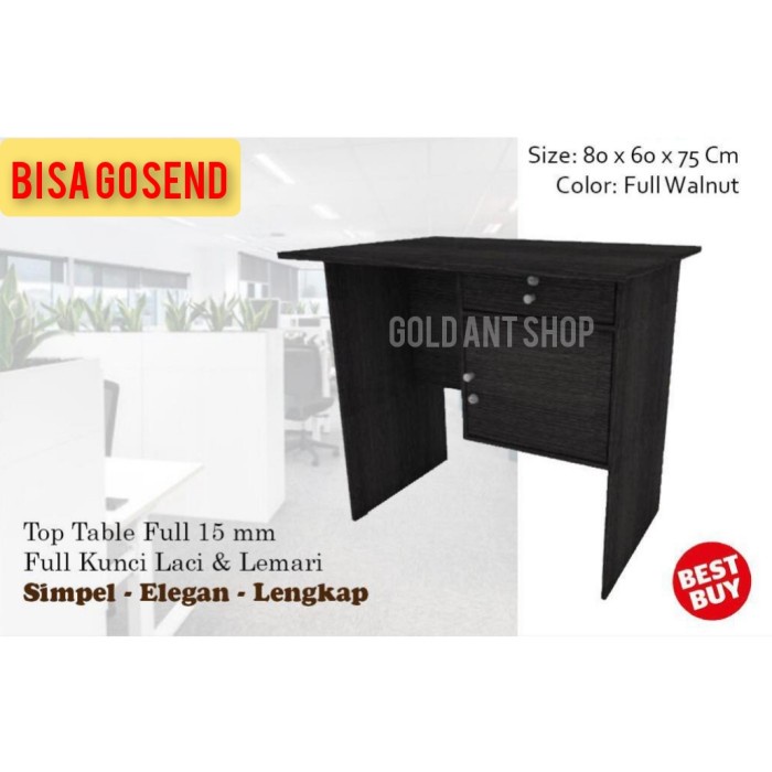 Kiosk Desk Office Work Cashier Study 80X60 Cm Full Lock Drawer Cabinet ...