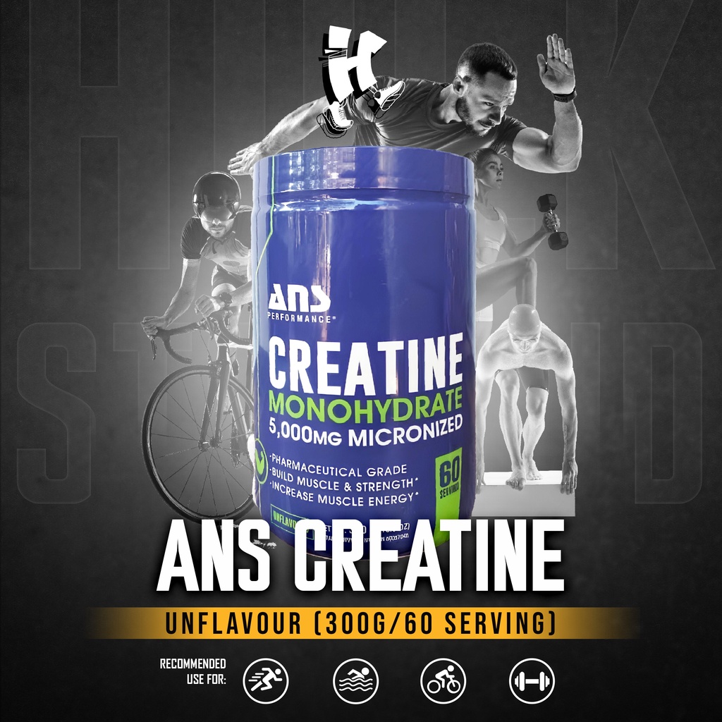 Ans Creatine 300gram Creatine Monohydrate Pharmaceutical Grade | Shopee ...