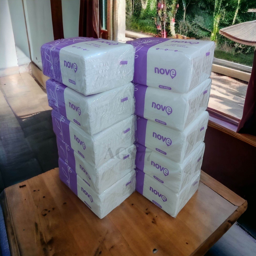 (Package Of 10 pcs) 2ply Nove Premium Facial Tissue 2ply 180 Sheets 10 ...