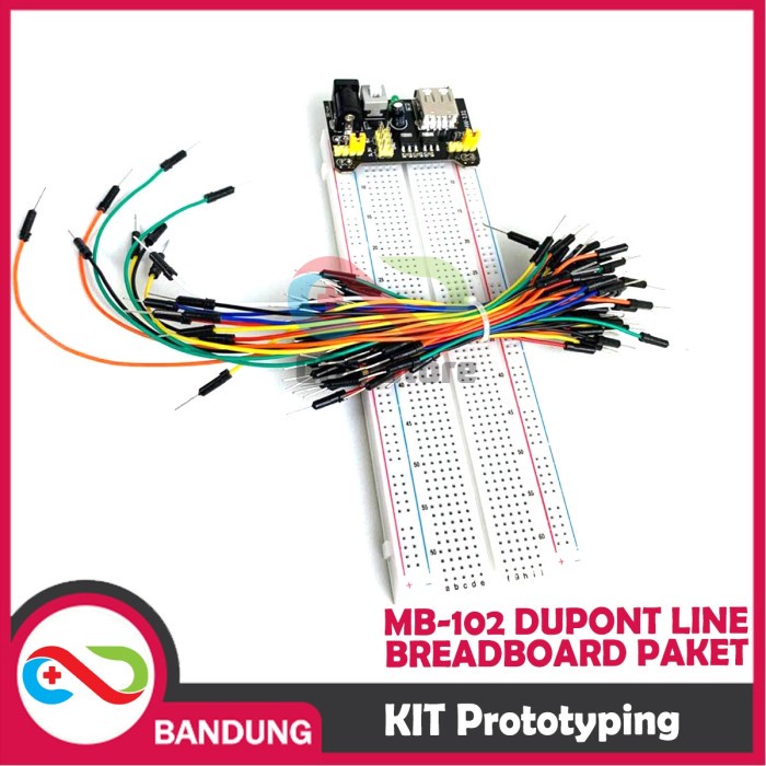 Mb-102 DUPONT LINE BREADBOARD PROTOTYPING KIT Experiment Board Package ...