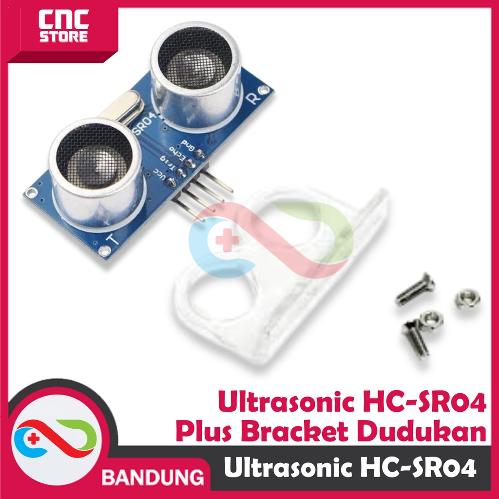 Hc-sr04 SR04 ULTRASONIC DISTANCE MEASURING SENSOR WITH MOUNTING BRACKET | Shopee Malaysia