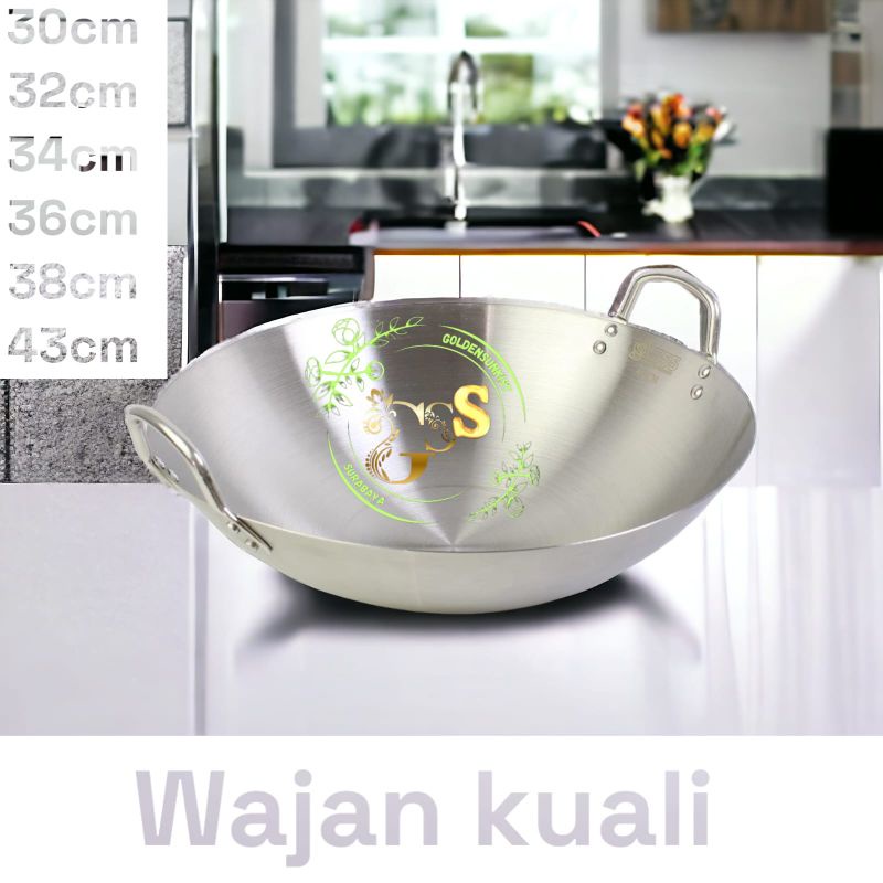 Thick premium frying pan/Stainless steel frying pan/Stainless engraved ...