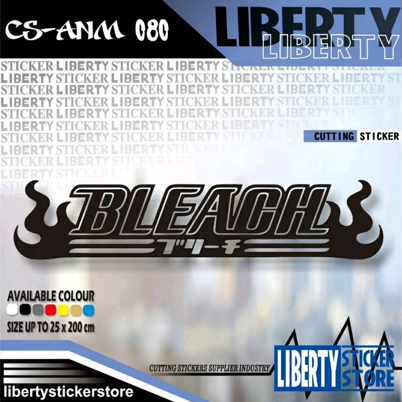 Big Cutting Sticker Bleach Logo | Cutting Bleach Logo Stickers | Shopee ...