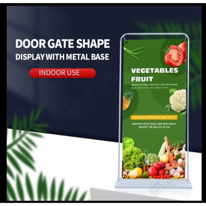 Iron Door Frame Banner Stand 60x160, Indoor Iron Frame Banner Stand ...