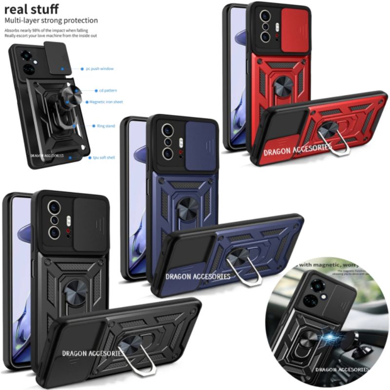 Casing Infinix Note 12 G96 2023 30 40 Pro 4G 5G Case Armor Slide ...