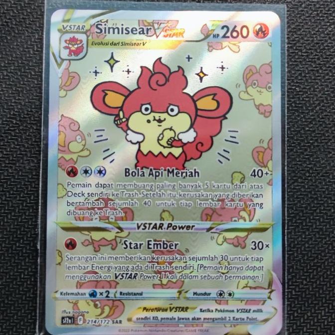 Simisear VSTAR SAR POKEMON TCG INDONESIA | Shopee Malaysia