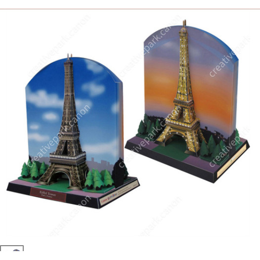 Eiffel Tower 2set French papercraft Miniature World Heritage History ...