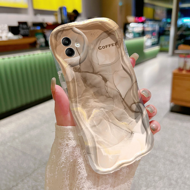 Case HP Samsung Galaxy A04 A04E M04 F04 Case Marble Art Grain Pattern ...