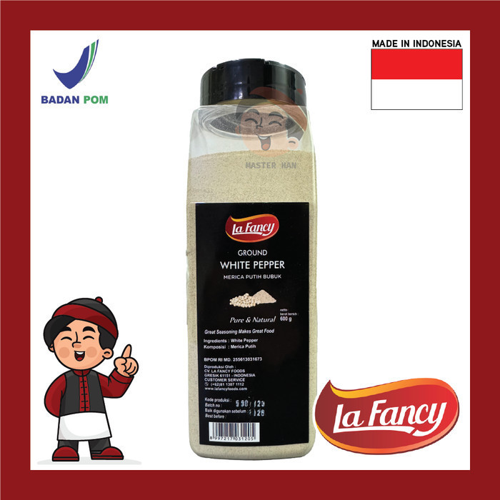PUTIH La Fancy Ground White Pepper 600gr 100% Pure White Pepper Powder ...