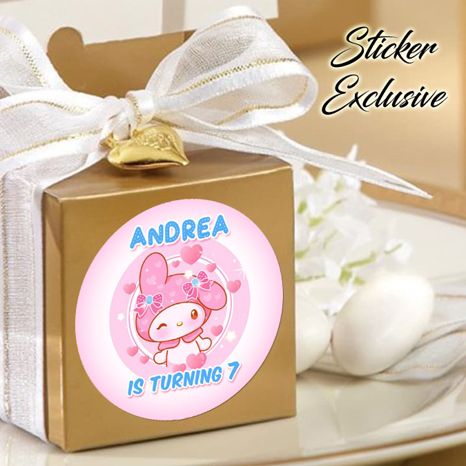 50 Stickers/STICKER MY MELODY 2-1 For BAG/BENTO/Birthday Souvenirs ...