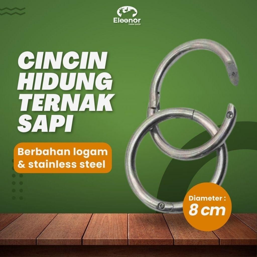 Cow Ring Nose Ring Cow Buffalo Bull Ring Diameter 8cm Stainless Steel ...