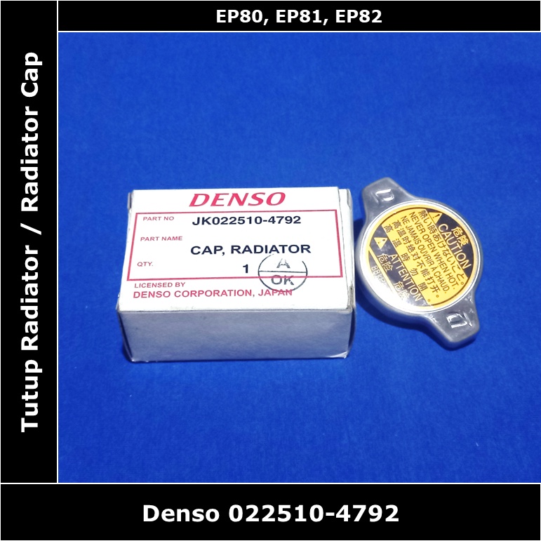 Toyota Starlet Capsule XL 1000 cc 1E EP80 Radiator Cover Ori Denso ...