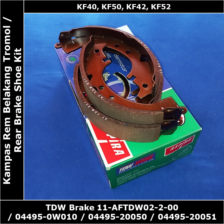 Toyota Kijang Super Rear Brake Pad / Toyota Kijang Grand Extra 5K 7K ...