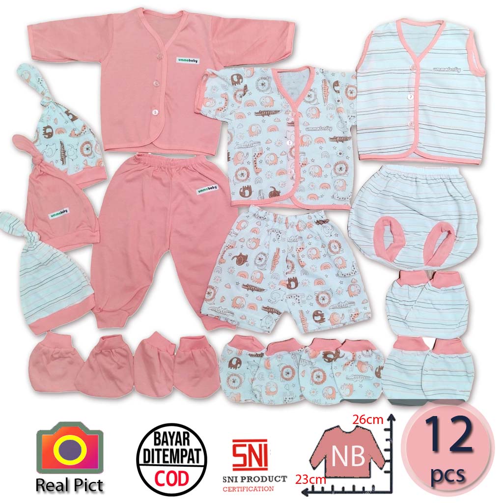Ummababyshop 12 PCS Newborn baby Supplies baby Girl Boy Clothes Birth ...
