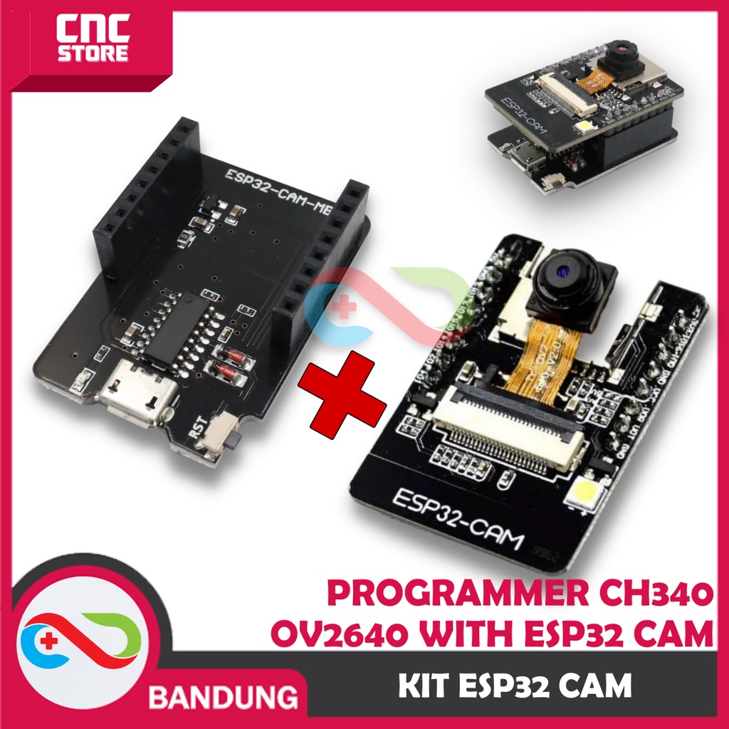 Esp32 Cam Ov2640 With Downloader Shield Esp32 Cam Mb Programer Shopee