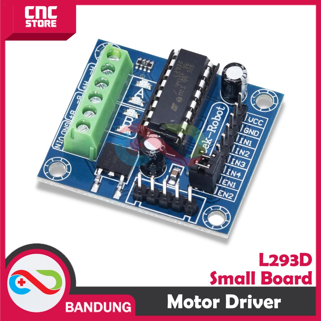 Mini DRIVER MOTORCYCLE L293D L293 MODULE DUAL H BRIDGE 25V DC FOR ...