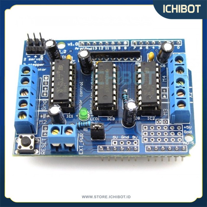 Dc Stepper Servo Motor Shield Driver L293D L293 | Shopee Malaysia